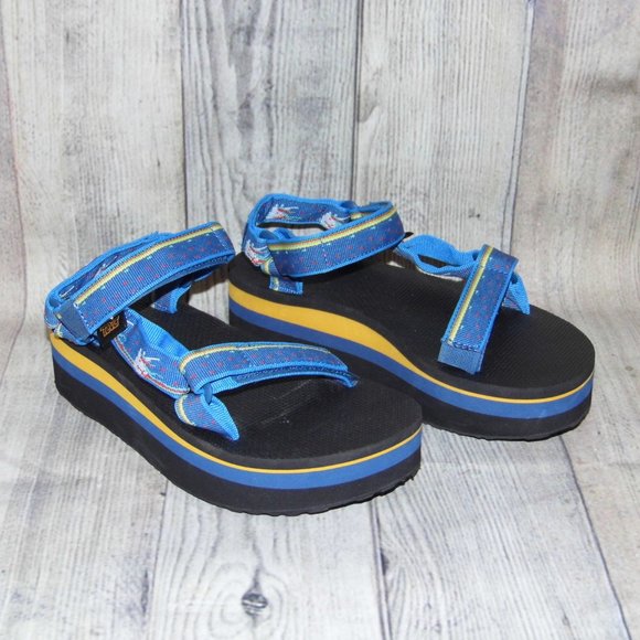 Teva | Shoes | Teva Flatform Universal Unicorn Dark Blue Platform ...